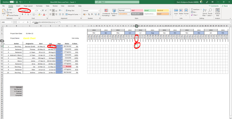Excel Project Gantt Chart: Adding Milestone Diamond | Microsoft ...