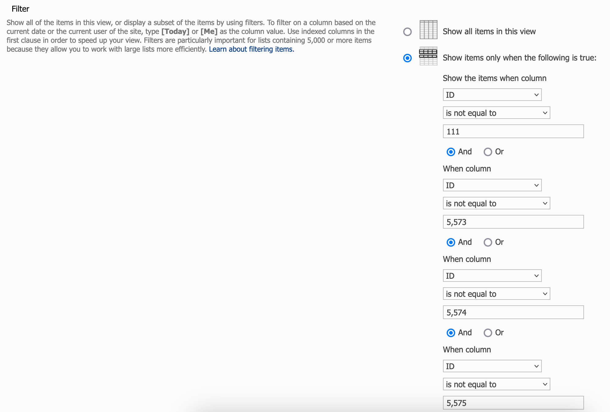 Filtering A Sharepoint Document Library By Id Array Microsoft Community Hub