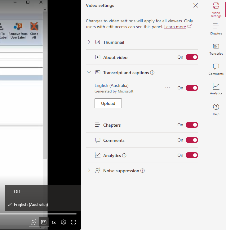 Closed captions not displaying | Microsoft Community Hub