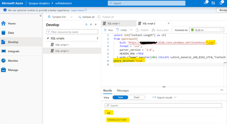 Leveraging Blob Inventory Report for calculating Storage Capacity with the help of Azure Synapse ...