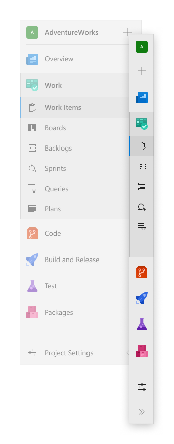 Convert the standard Blazor navigation menu to a collapsible icon menu ...
