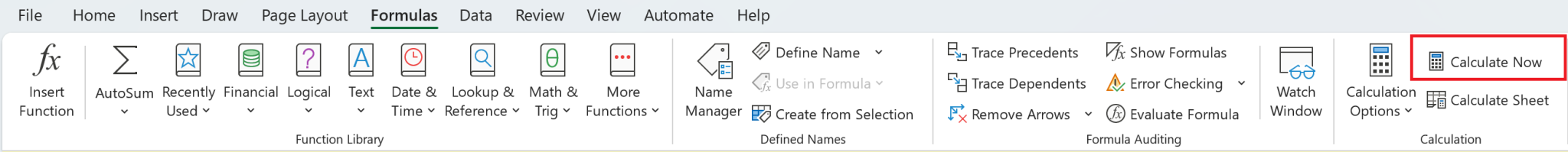 Automatic recalculation optimization in Excel makes your active workbook more performant