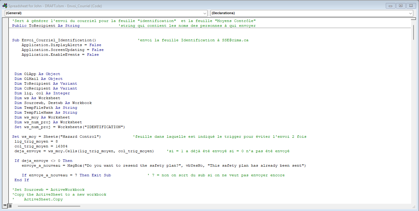 my vba codes are in french, how can i quickly convert them to english ...
