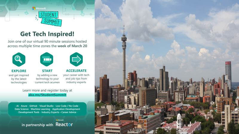 Student Summit Watch Party at Microsoft Johannesburg, South Africa