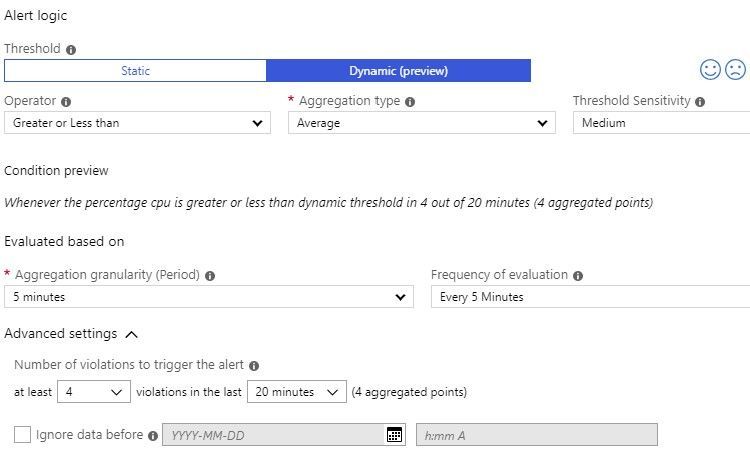 Getting started with Azure Monitor Dynamic Thresholds | Microsoft ...