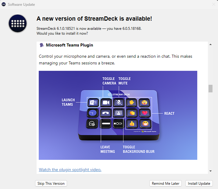 Teams Plugin for Elgato Stream Deck Re-Released! Also, Run with ...