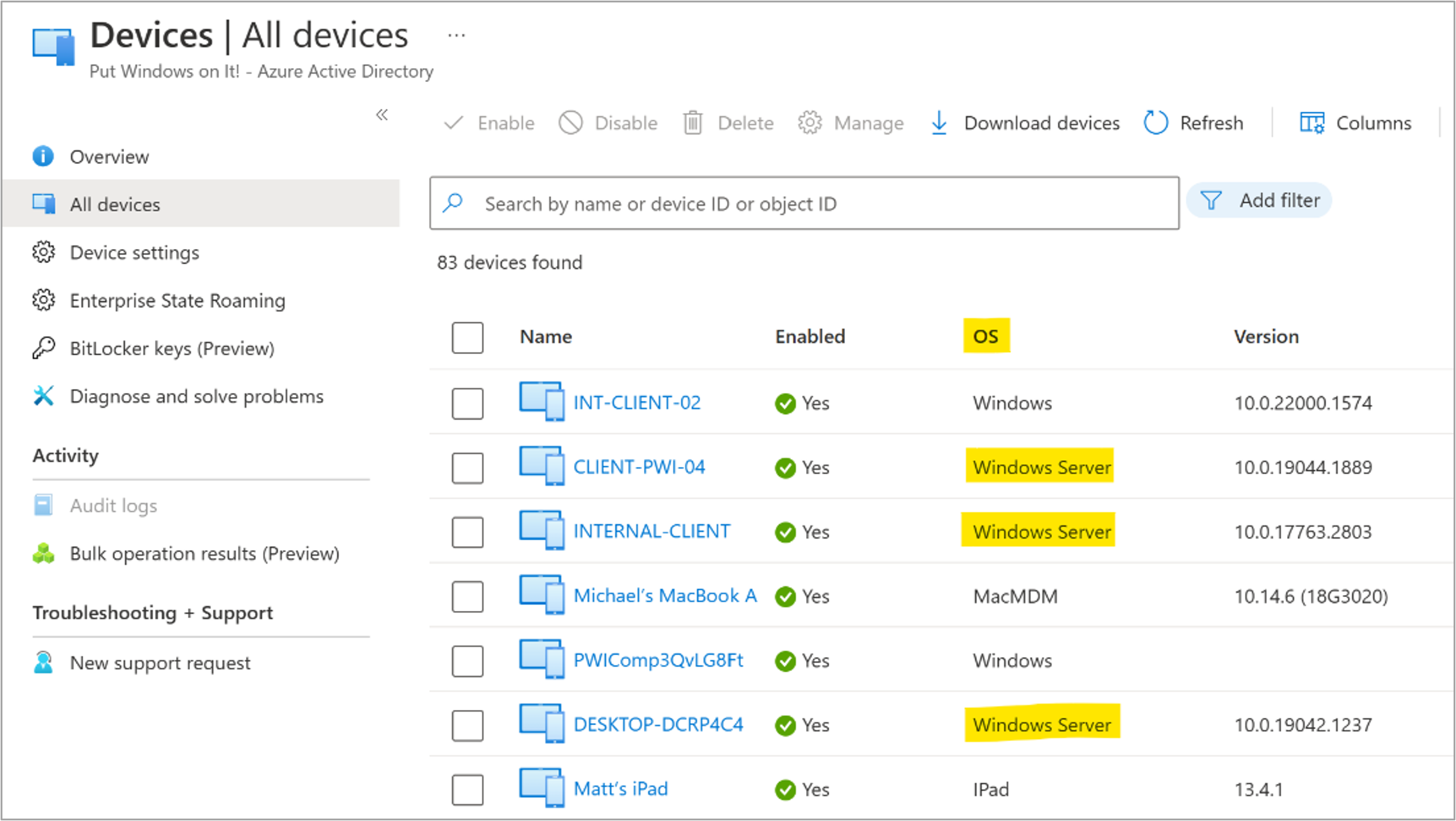 Windows Server devices managed by Defender for Endpoint now recognized ...