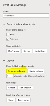 Exel online : format pivot table on tabular layout | Microsoft ...