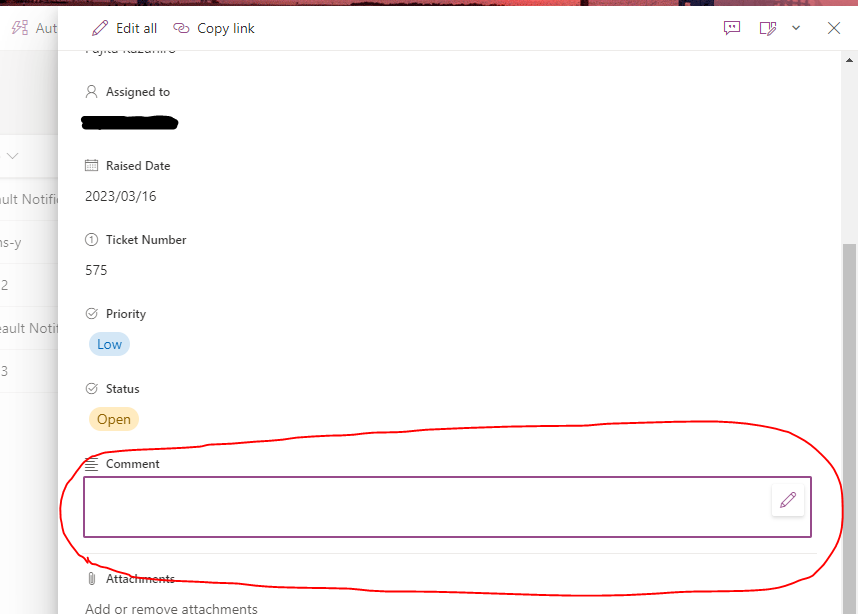 How to completely disable comment function on Sharepoint list | Microsoft Community Hub