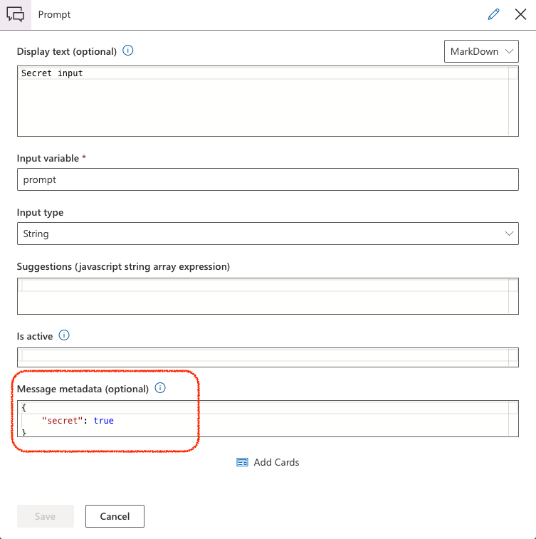 Send metadata from Health Bot server to Web Chat client via backchannel. | Microsoft Community Hub