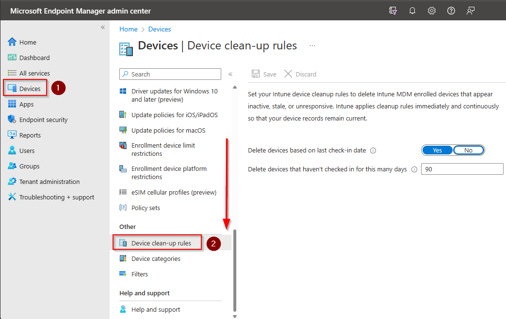 Using Intune device cleanup rules (Updated version) | Microsoft Community Hub
