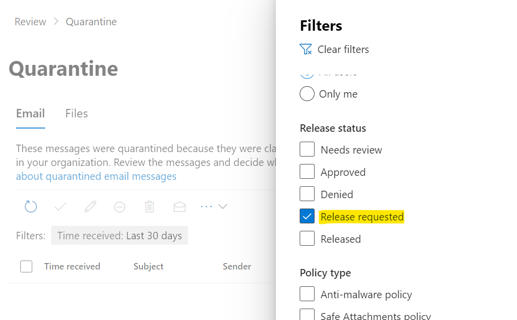 Bulk release of Quarantined Messages (PowerShell) and Release Requests ...