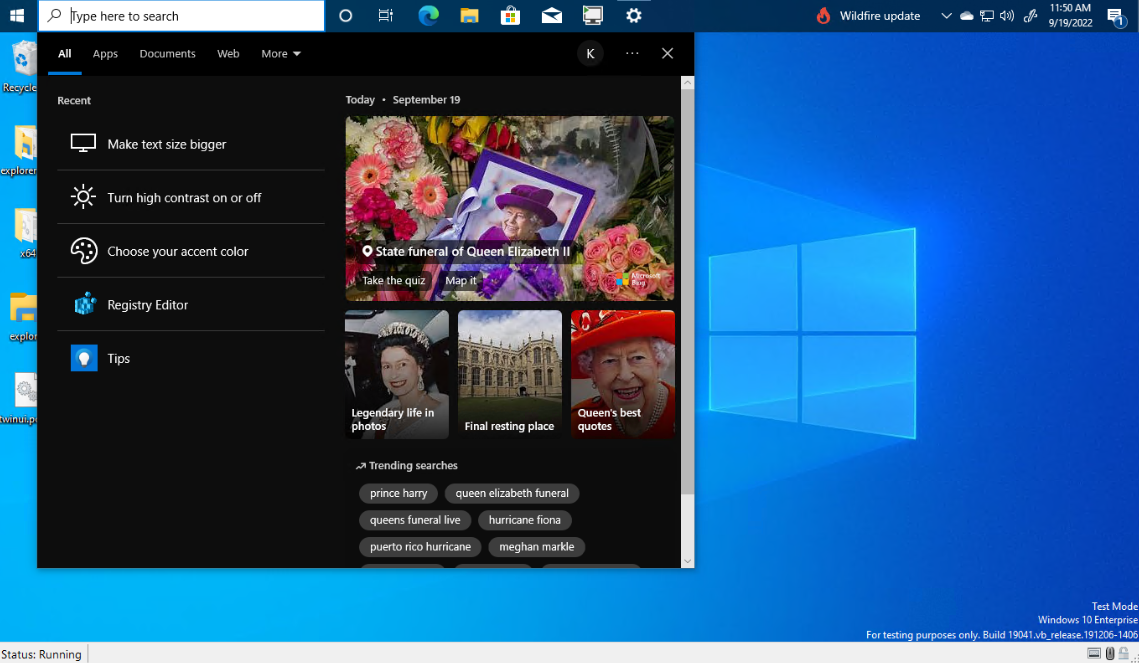 Search box will soon be available to enterprises on top taskbar and in ...