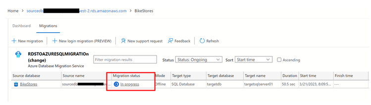 Migrate Amazon Rds Sql Db To Azure Sql Database Using Migration