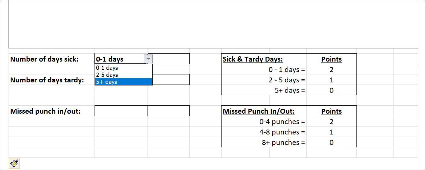 Assigning a number value to a drop down selection | Microsoft Community Hub