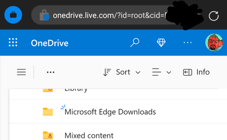 Microsoft Edge mobile app securely saves files to OneDrive
