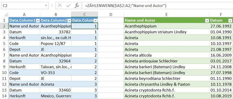 Unstack data from a double column | Microsoft Community Hub