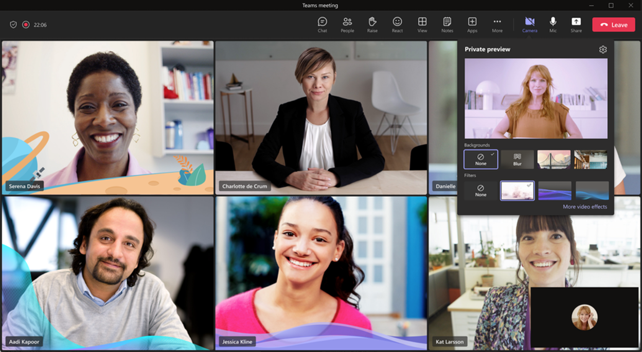 What’s New in Microsoft Teams Feature Spotlight – Video filters ...