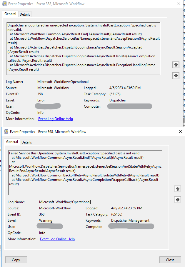 SharePoint Workflow Manager service constantly restarting - InvalidCastException | Microsoft ...