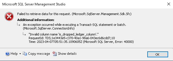 Getting Error When Dataverse Connecting Through Ms Sql Server 2022