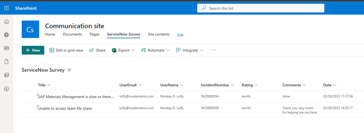 Using Adaptive Cards to Collect Feedback on ServiceNow Tickets in Teams ...