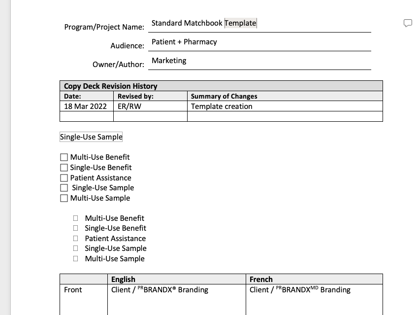 Creating checklist/drop down with the rest of the document remaining ...