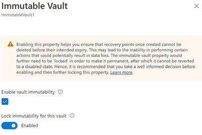 Generally available: Immutable vaults with Azure Backup | Microsoft ...