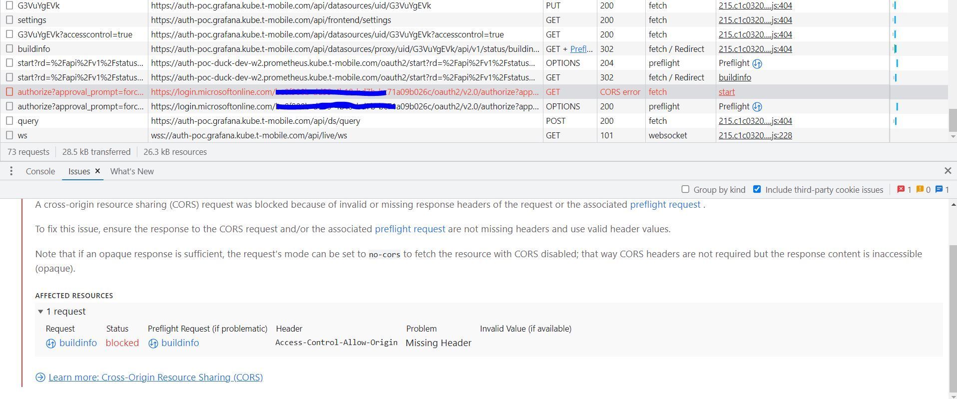 Missing header Access-Control-Allow-Origin | Microsoft Community Hub