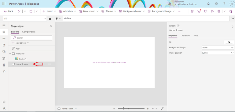 Create a responsive menu navigation bar in Canvas Power Apps using ...