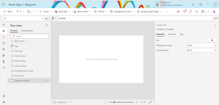Create a responsive menu navigation bar in Canvas Power Apps using ...