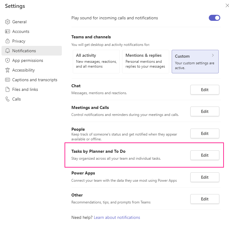 Teams Notifications Settings | Microsoft Community Hub