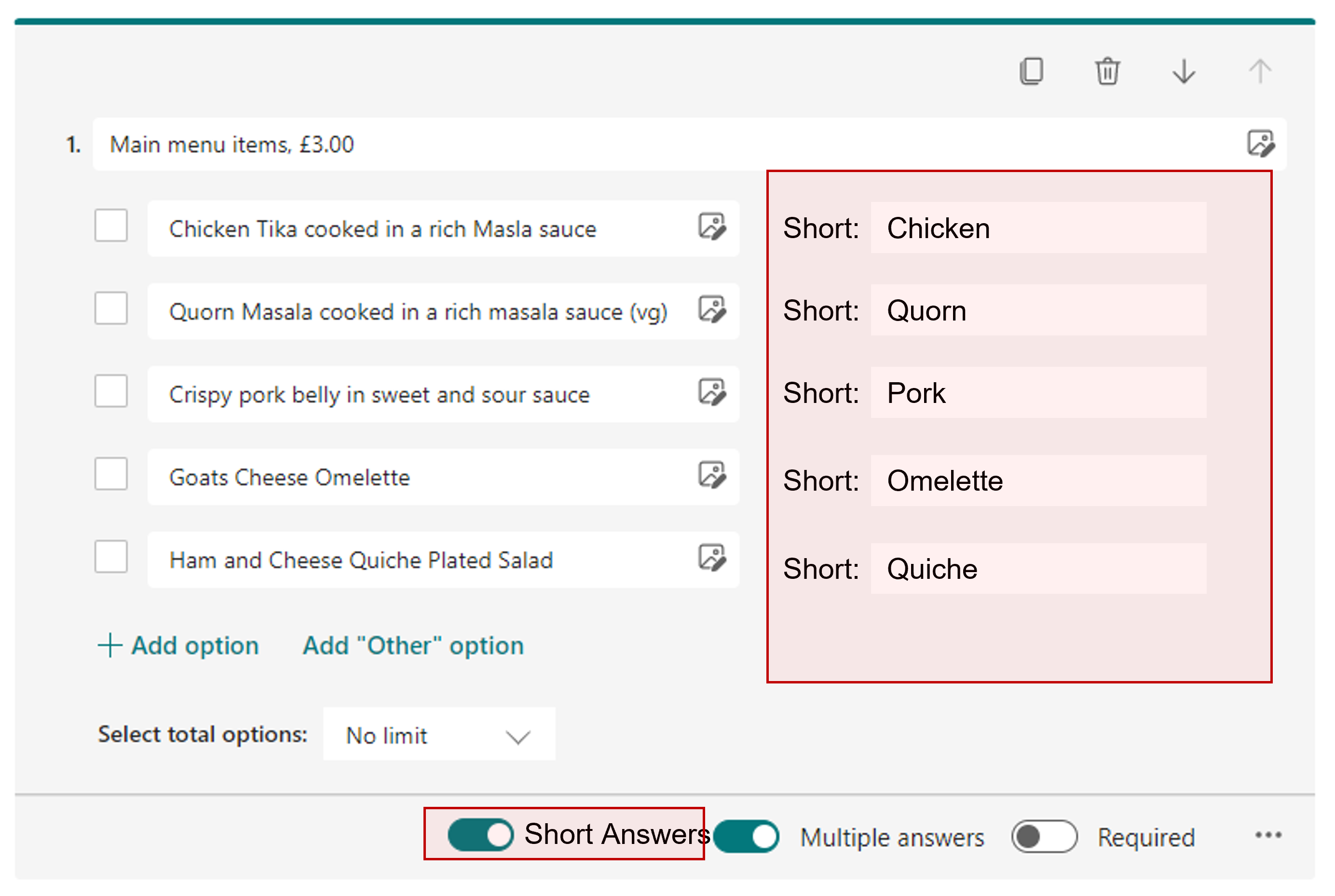 Short answer for fields when exporting from Forms | Microsoft Community Hub