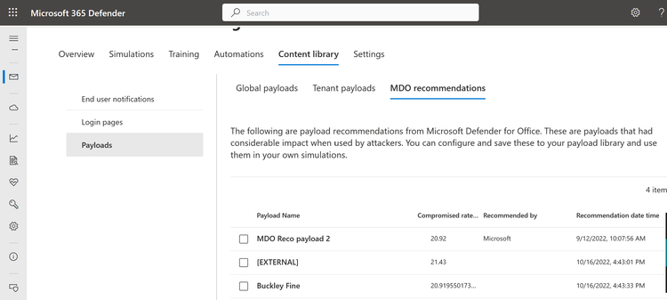 Better payload quality for running simulations