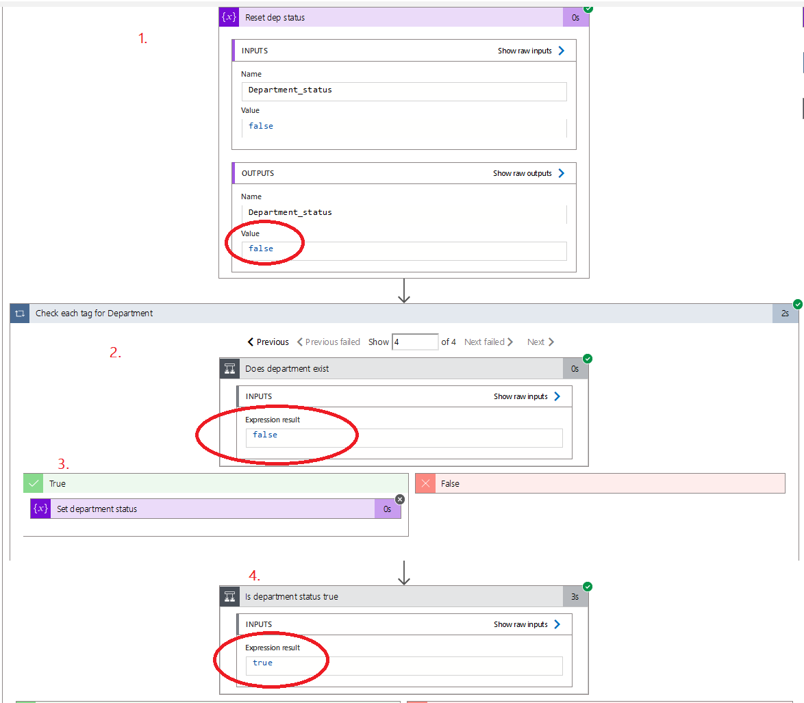 Logic app boolean is being automatically set as True | Microsoft Community Hub