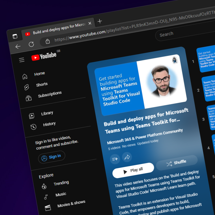 Learn how to develop apps for Microsoft Teams video series | Microsoft ...
