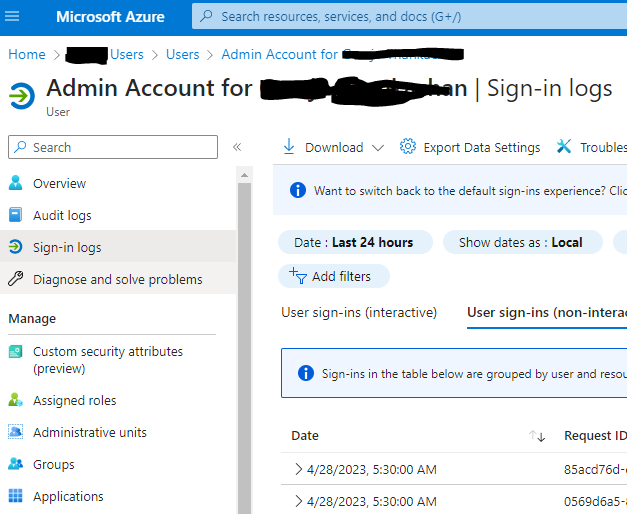 Can anyone give PowerShell Script that export signing or last login details of Azure AD user ...