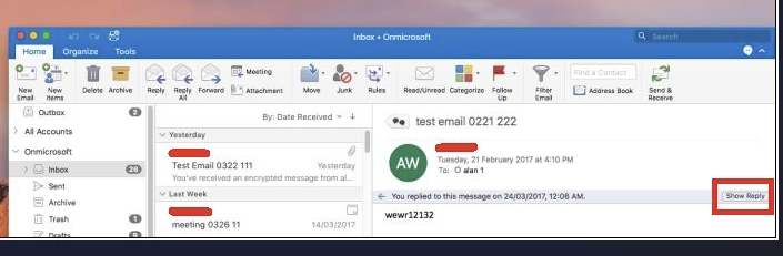 Sent email conversation view on multiple outlook clients for same email ...