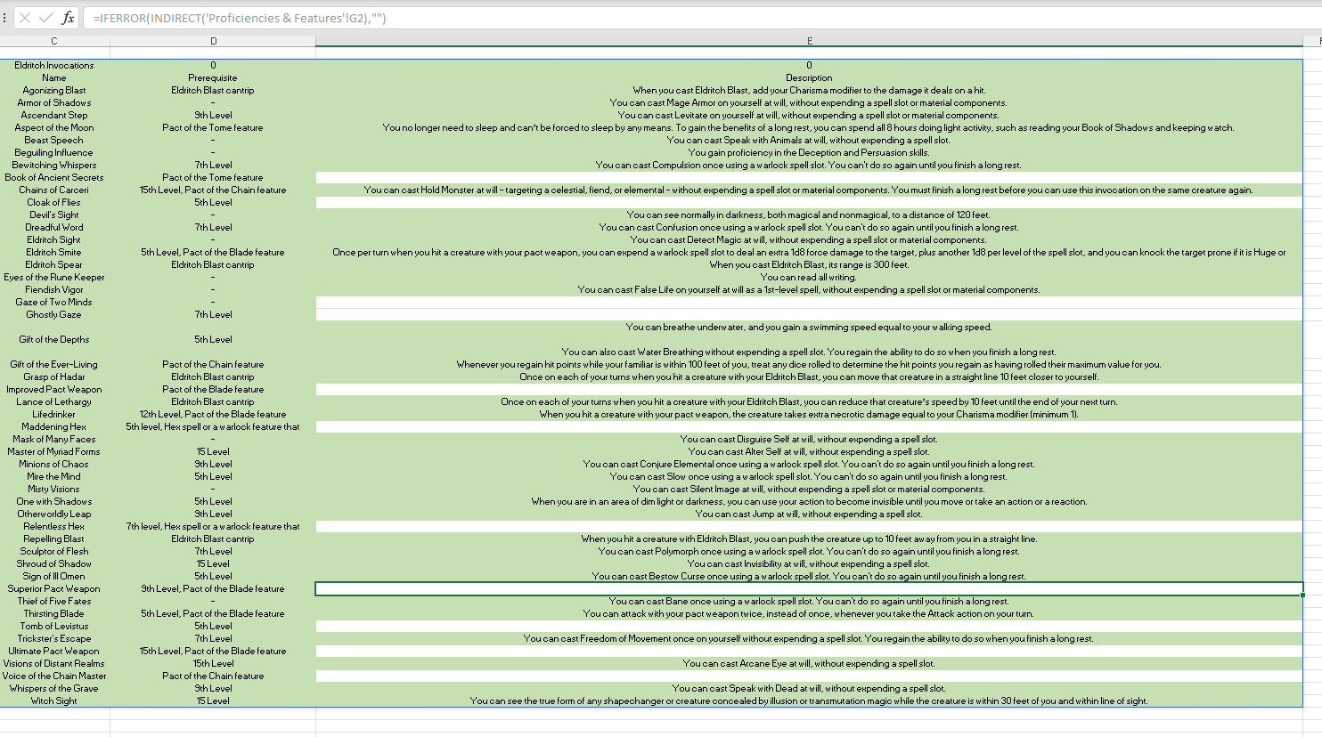Indirect function not properly returning named range | Microsoft Community Hub