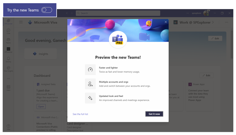 How to Turn ON the new Microsoft Teams Public Preview? | Microsoft Community Hub
