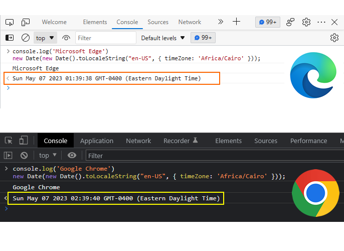 JavaScript toLocaleString incorrect value for Africa/Cairo time zone | Microsoft Community Hub