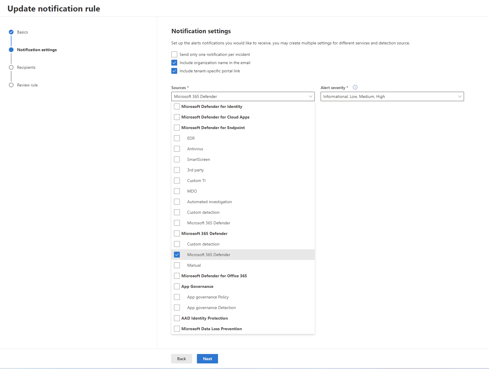 Email Notifications in Defender Settings | Microsoft Community Hub