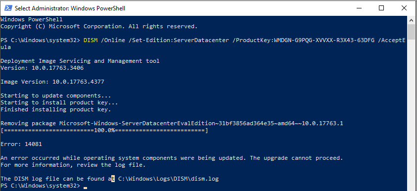 Upgrade Windows Server 2019 Evaluation Issue Microsoft Community Hub 9364