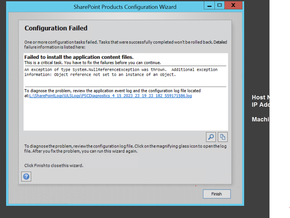 Sharepoint 2013 configuration wizard failed on step7 | Microsoft Community Hub