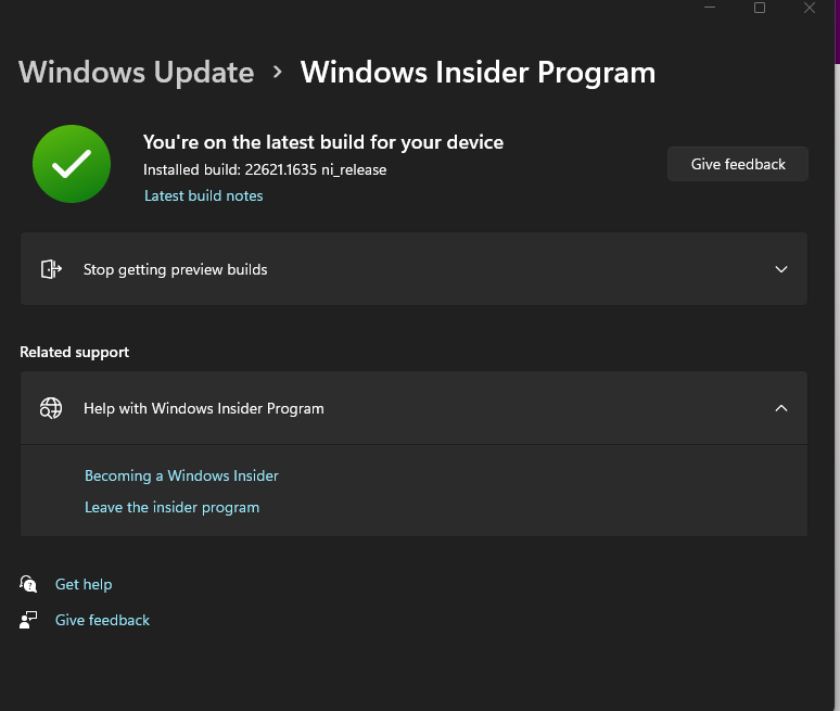 can not access windows insider rings | Microsoft Community Hub