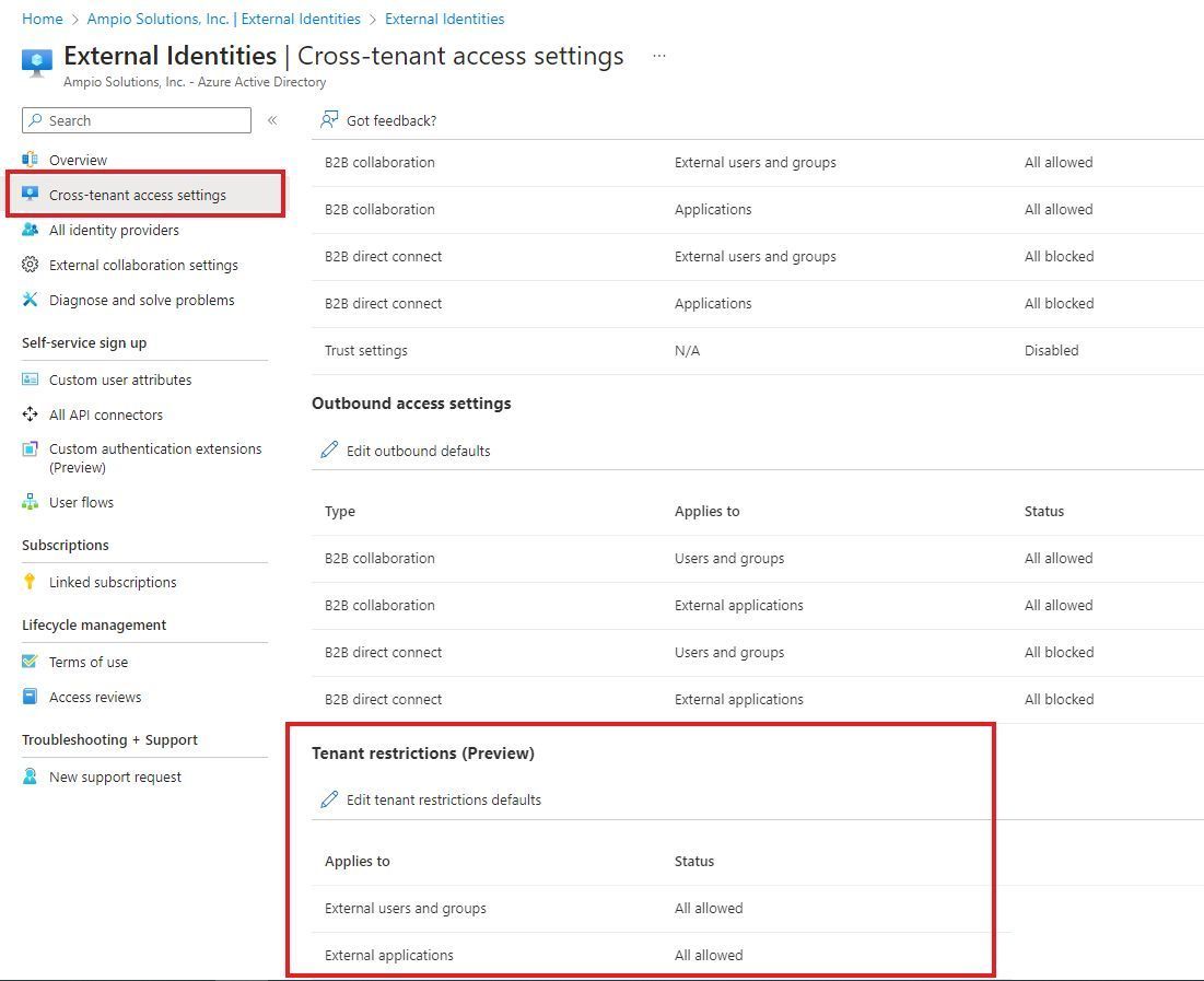 Tenant restrictions (Preview) - Tenant restriction settings | Microsoft ...