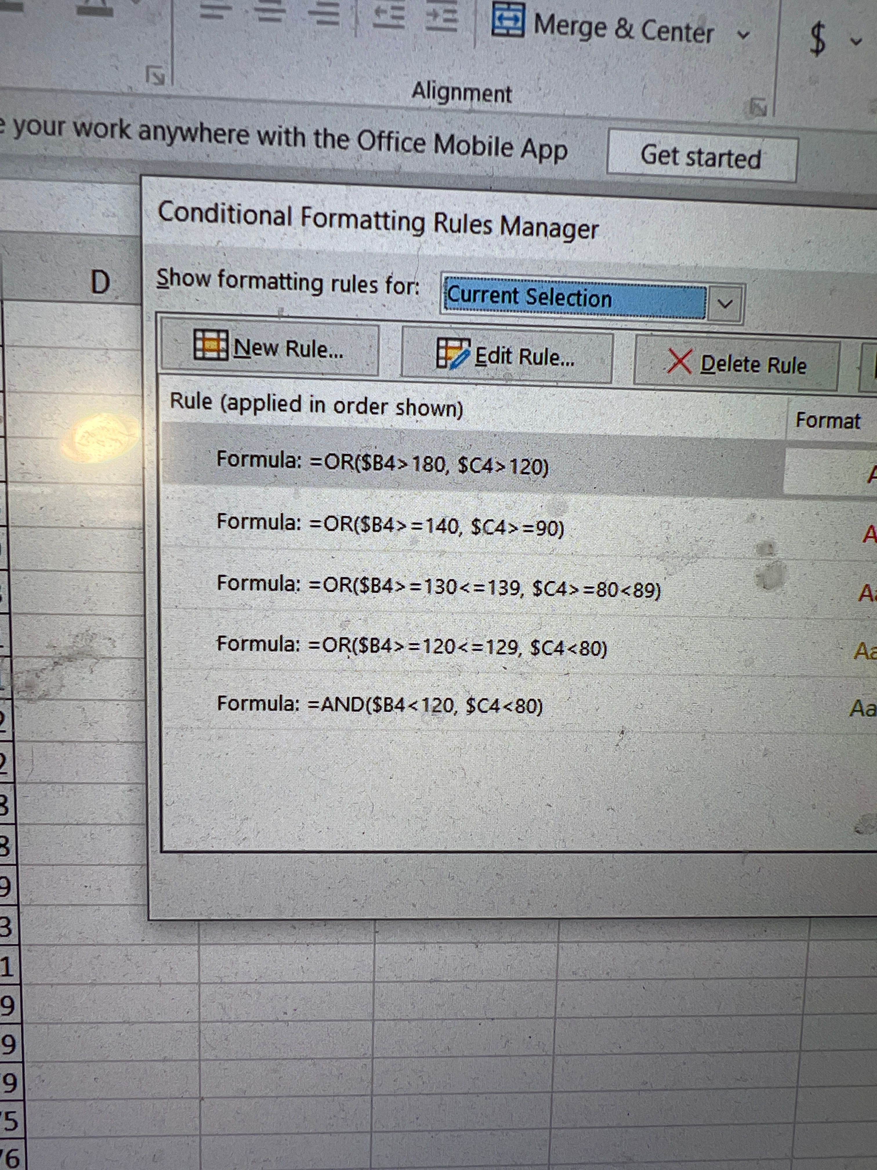 Conditional formatting cells | Microsoft Community Hub