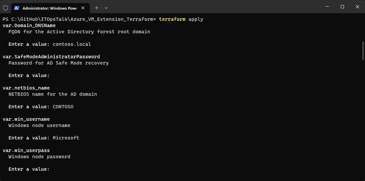 How to run PowerShell scripts on Azure VMs with Terraform