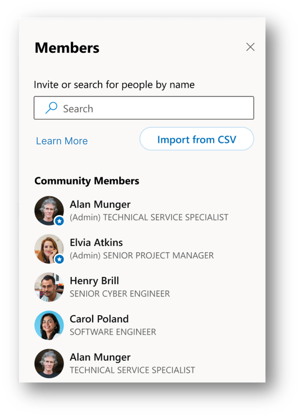 Bulk community member import for Viva Engage is available today ...