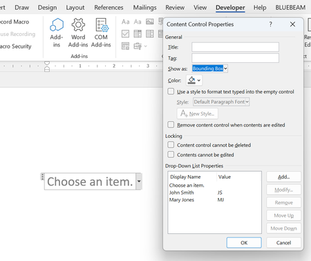 Use "Value" Field from Drop-Down List Properties with a Combo Box ...