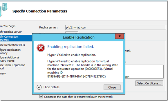 Hyper-V Replica Certificate based authentication and Proxy servers ...